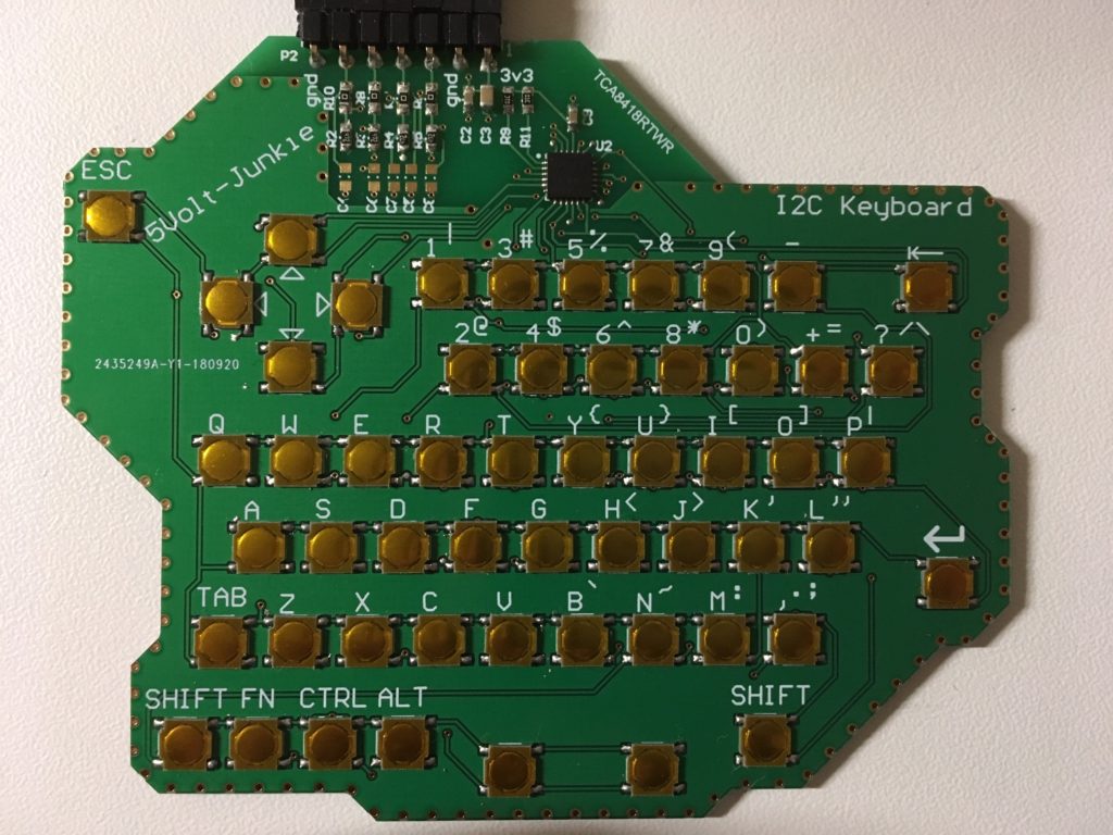 I2C-Keypad mit TCA8418 – 5Volt-Junkie